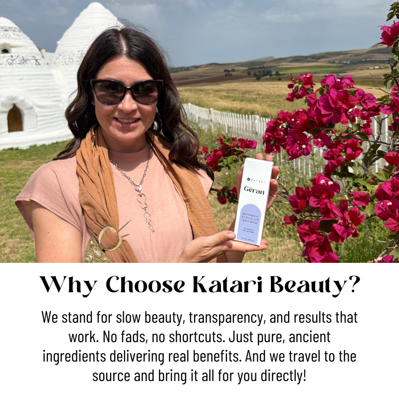 Vapor distilled geranium water – Katari Beauty