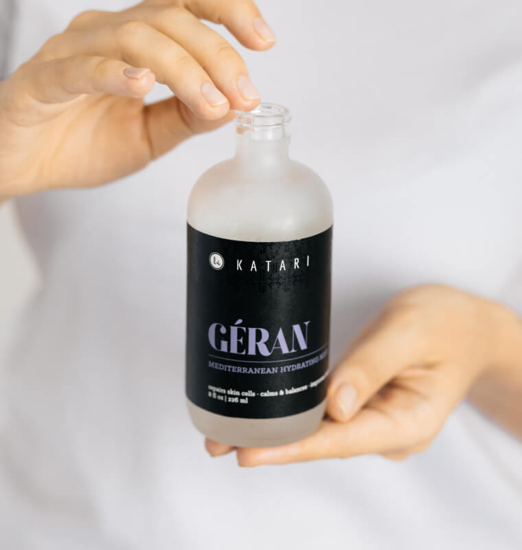Vapor distilled geranium water – Katari Beauty