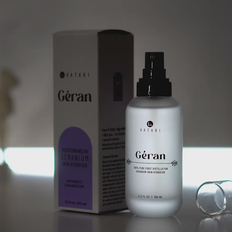 Vapor distilled geranium water – Katari Beauty